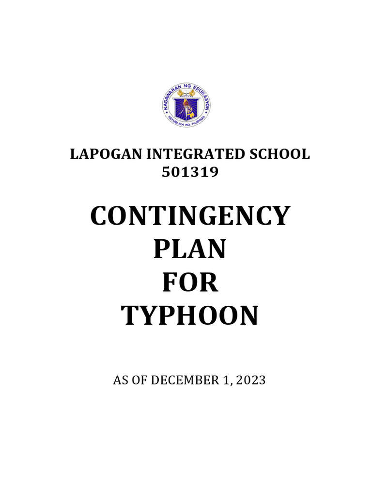 LD1 - Tumauini South - Lapogan Is-Typhoon | PDF | Emergency | Emergency ...