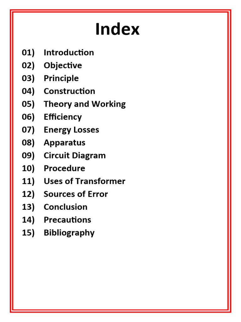 Project On Transformers Class XII | PDF