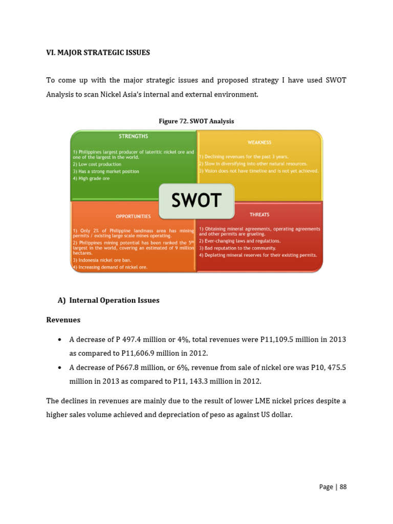 Part 6 - Major Strategic Issue | PDF