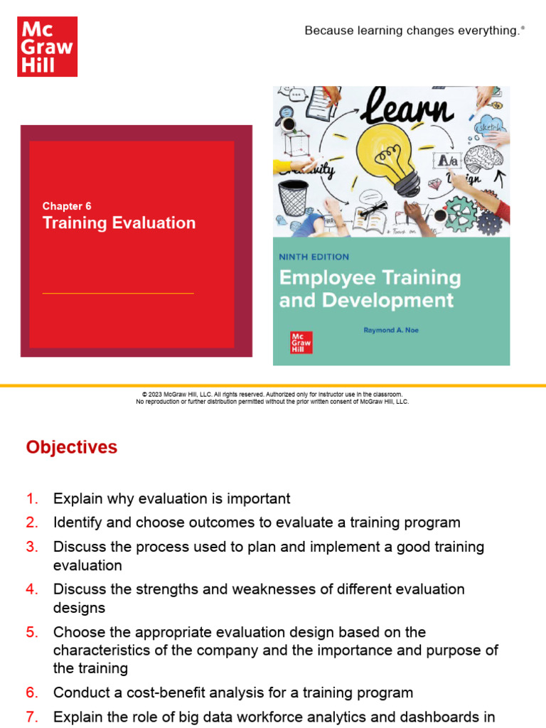 Chapter 6 - Training Evaluation | PDF