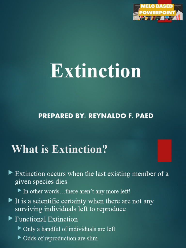 G9 Science Q1 Week 5 Extinction | PDF | Biodiversity | Extinction