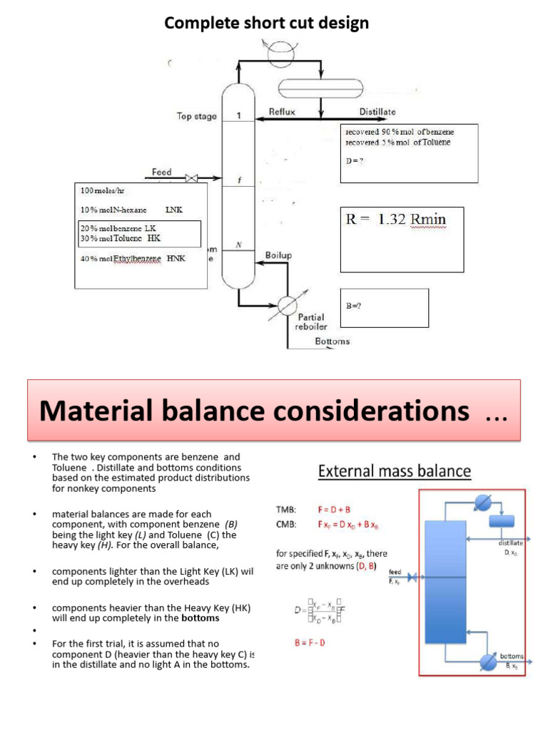 DISTILLATION COLUMN DESIGN | PDF | Distillation | Physical Quantities