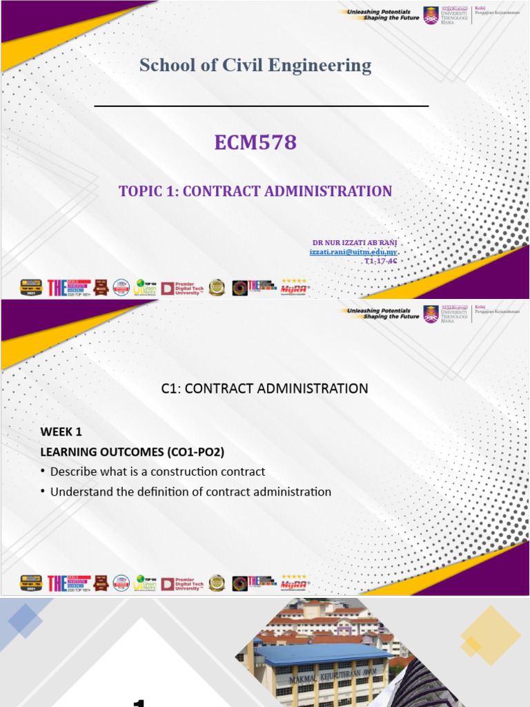 c1&c2 - Contract Administration & Responsibilities | PDF | Economies ...