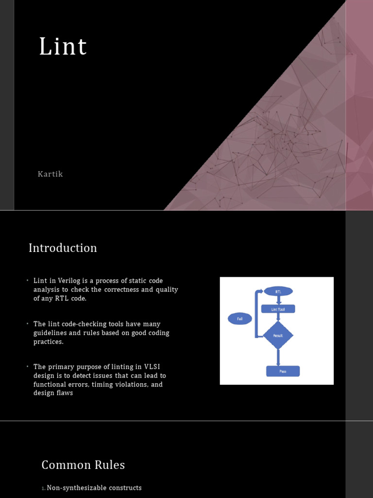 Lint | PDF | Computing | Computer Engineering