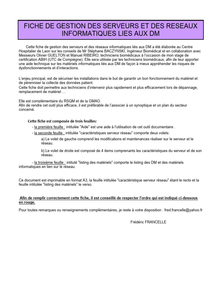 Fiche | PDF