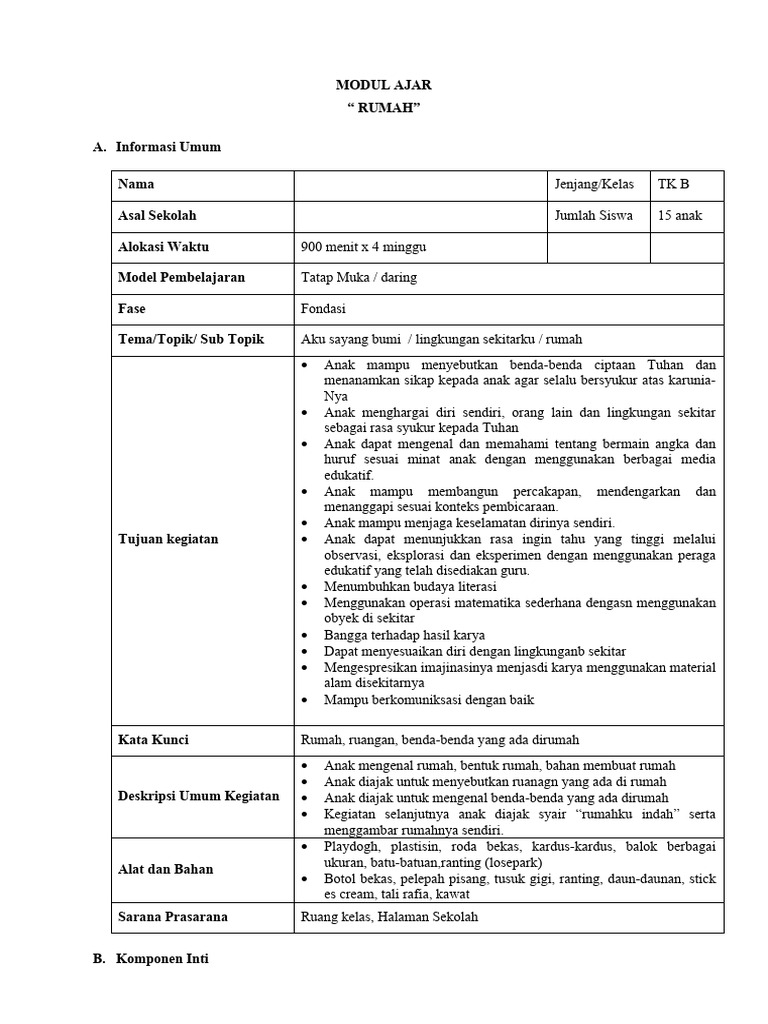 Modul Ajar Lingkungan | PDF