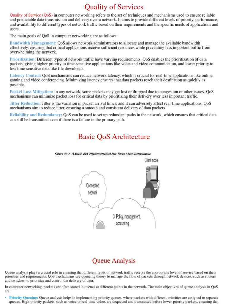 Quality of Services | PDF | Quality Of Service | Network Congestion