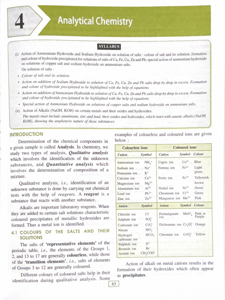 Analytical Chemistry | PDF
