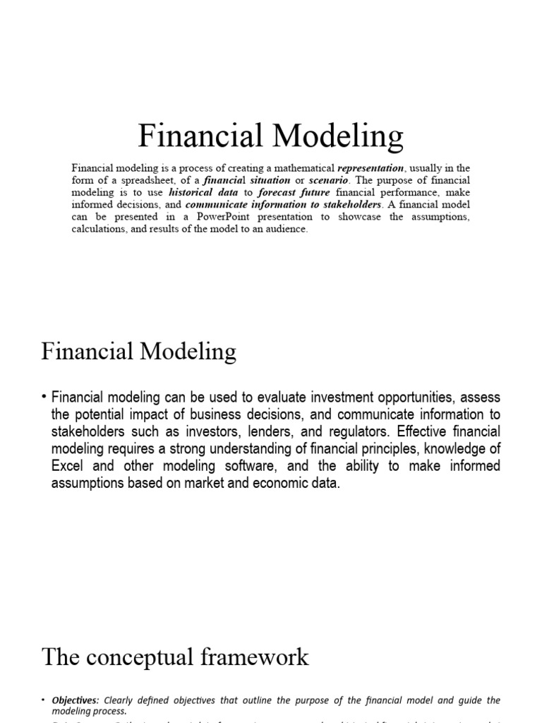 Financial Modeling | PDF