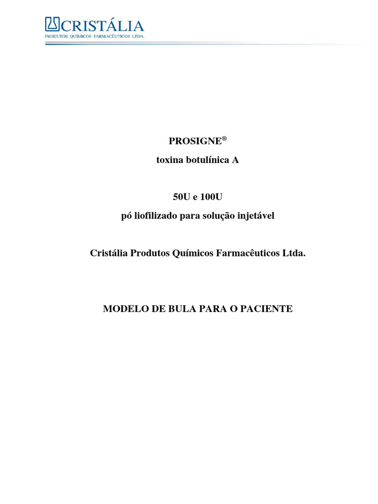 Bula Paciente | PDF