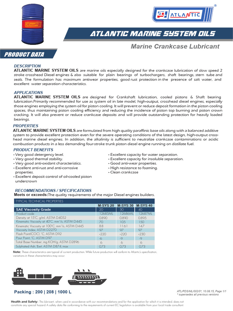 sl13 ML 2.ATLANTIC MARINE SYSTEM OIL | PDF