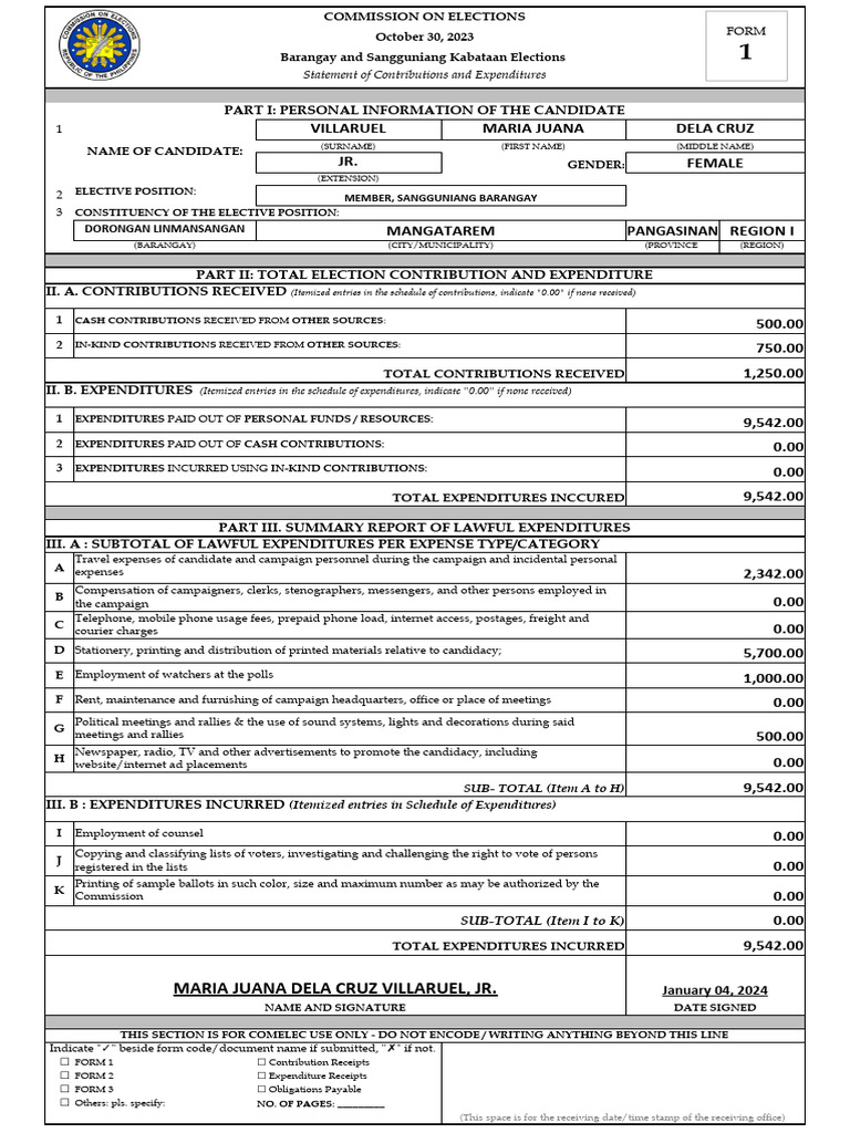 Soce Template Autosum | PDF | Expense | Government
