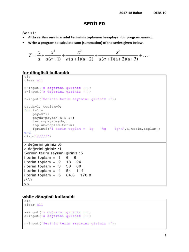MATLAB Lecture - 10 2018 | PDF MATLAB Lecture - 10 2018 | PDF