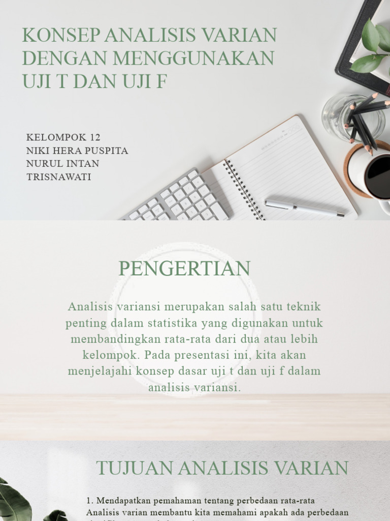 Perbandingan Uji T dan Uji F dalam Statistika | PDF | Karier & Perkembangan