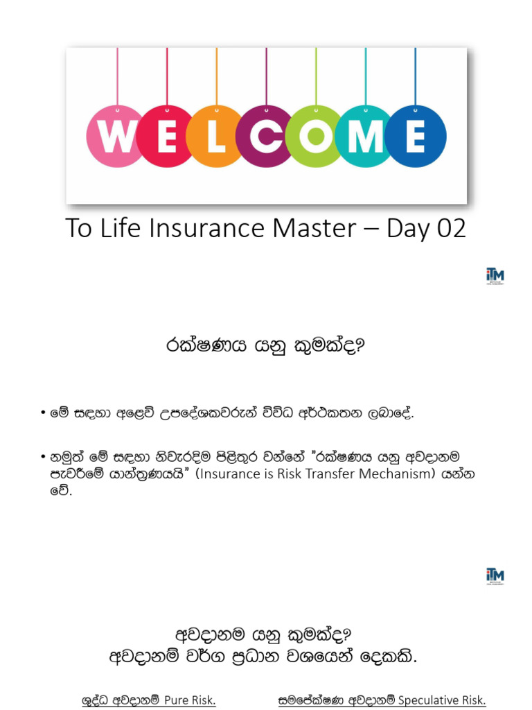 Life Insurance Master Day 02 | PDF | Wellness