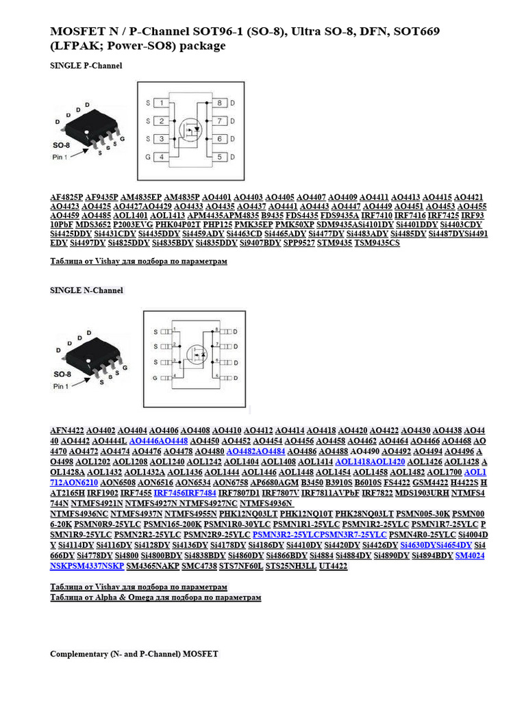 MOSFET Selection Guide for Engineers | PDF
