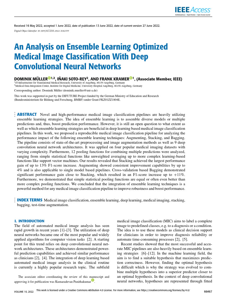 An Analysis On Ensemble Learning Optimized Medical Image Classification ... An Analysis On Ensemble Learning Optimized Medical Image Classification ...