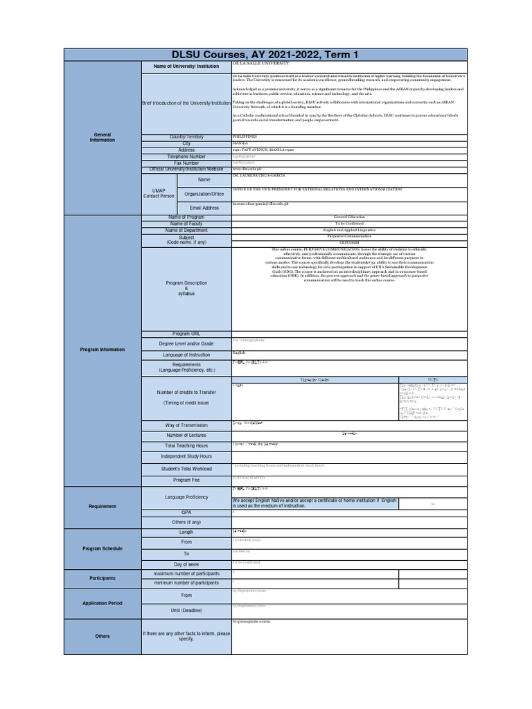 DLSU Course2 CED PurposiveComm | PDF | Career & Growth
