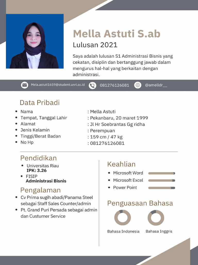 CV 99 Terbaru | PDF