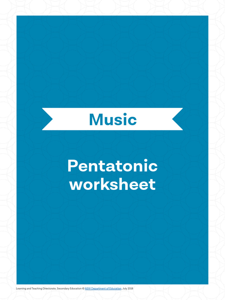 Pentatonic Scale Worksheet | PDF