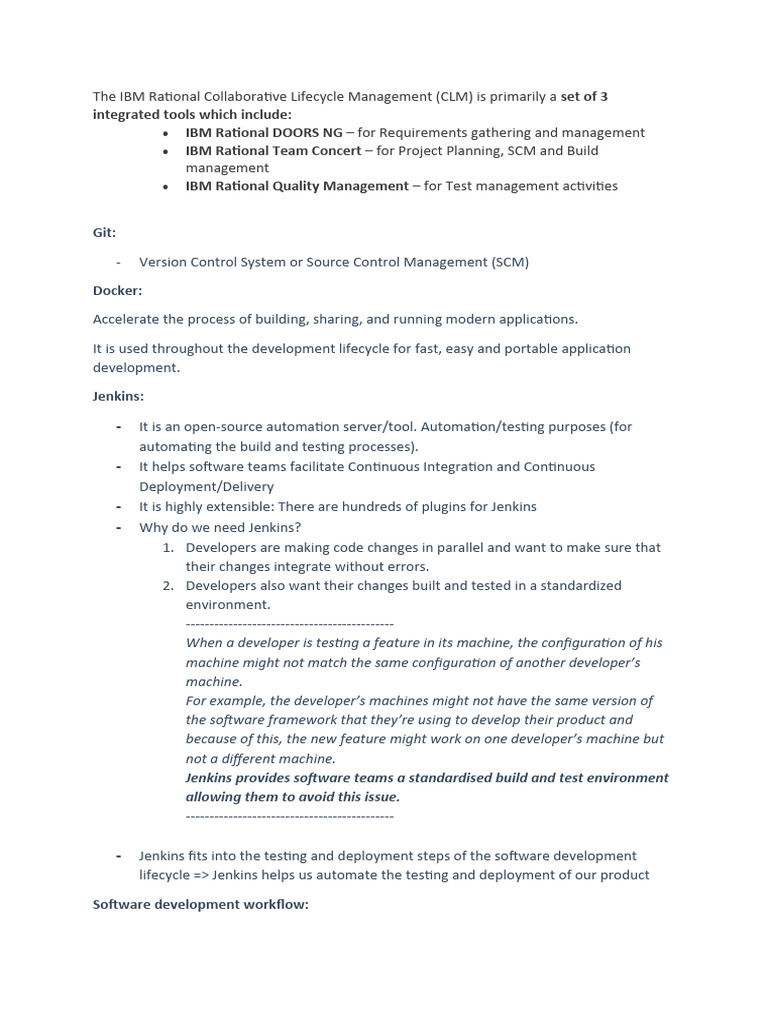 The IBM Rational Collaborative Lifecycle Management | PDF