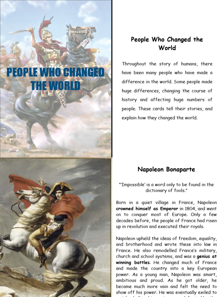 Influential Figures Who Changed History | PDF | Socrates | Muhammad