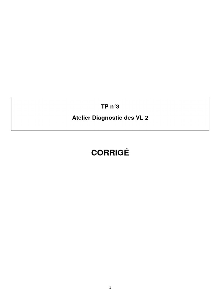 TP N°3 Correction | PDF | Frein | Véhicules