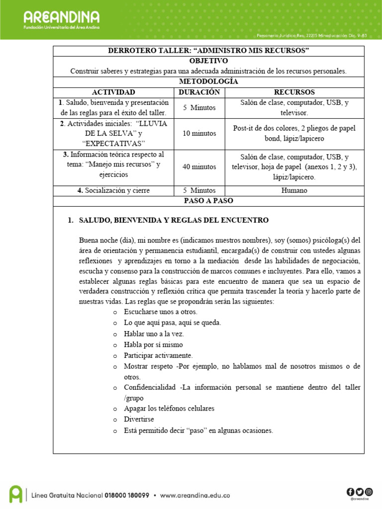 4-ADMINISTRO MIS RECURSOS (Manejo de Finanzas Personales) | PDF ...