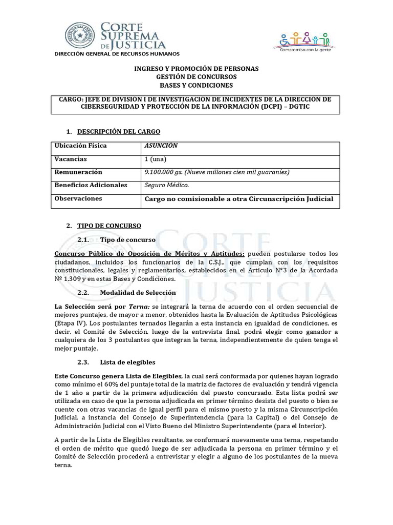 ID1-909 Jefe Division de Investigacion de Incidente | PDF