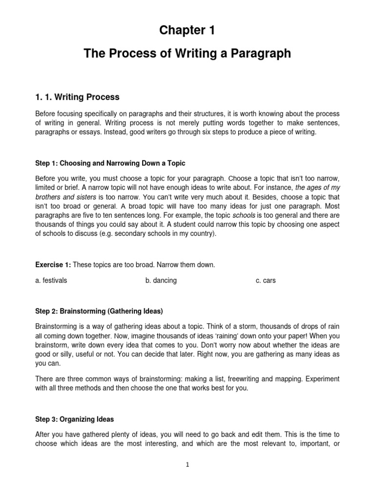 Paragraph Writing (Pamphlet) | Download Free PDF | Comma | Paragraph
