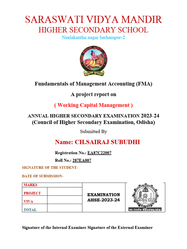 Saraswati Vidya Mandir | PDF