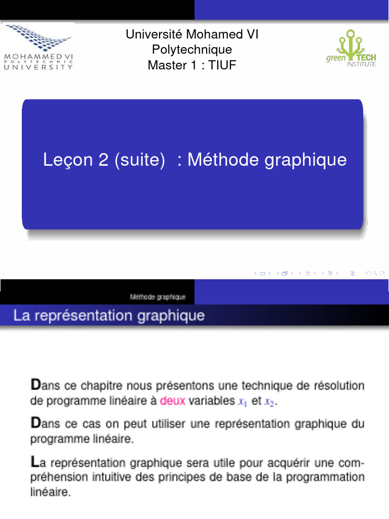 Leçon2 Partie2 Methode Graphique | PDF