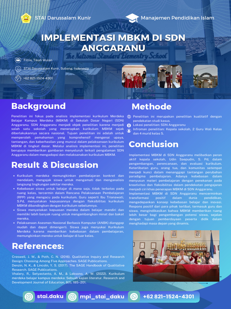 Poster Implementasi MBKM Di SDN Anggaranu | PDF