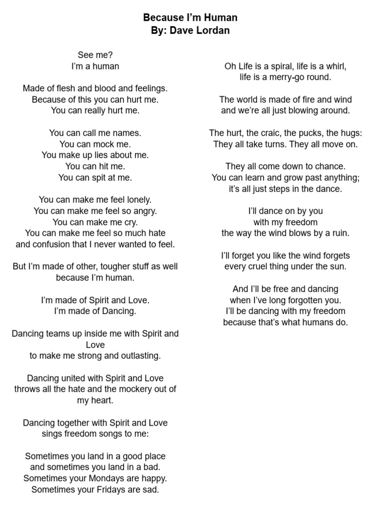 Because Im Human | PDF