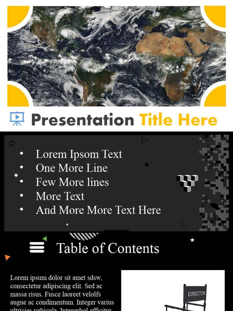 020 Earth-Atmosphere Presentation Template by MyFreePPT | PDF