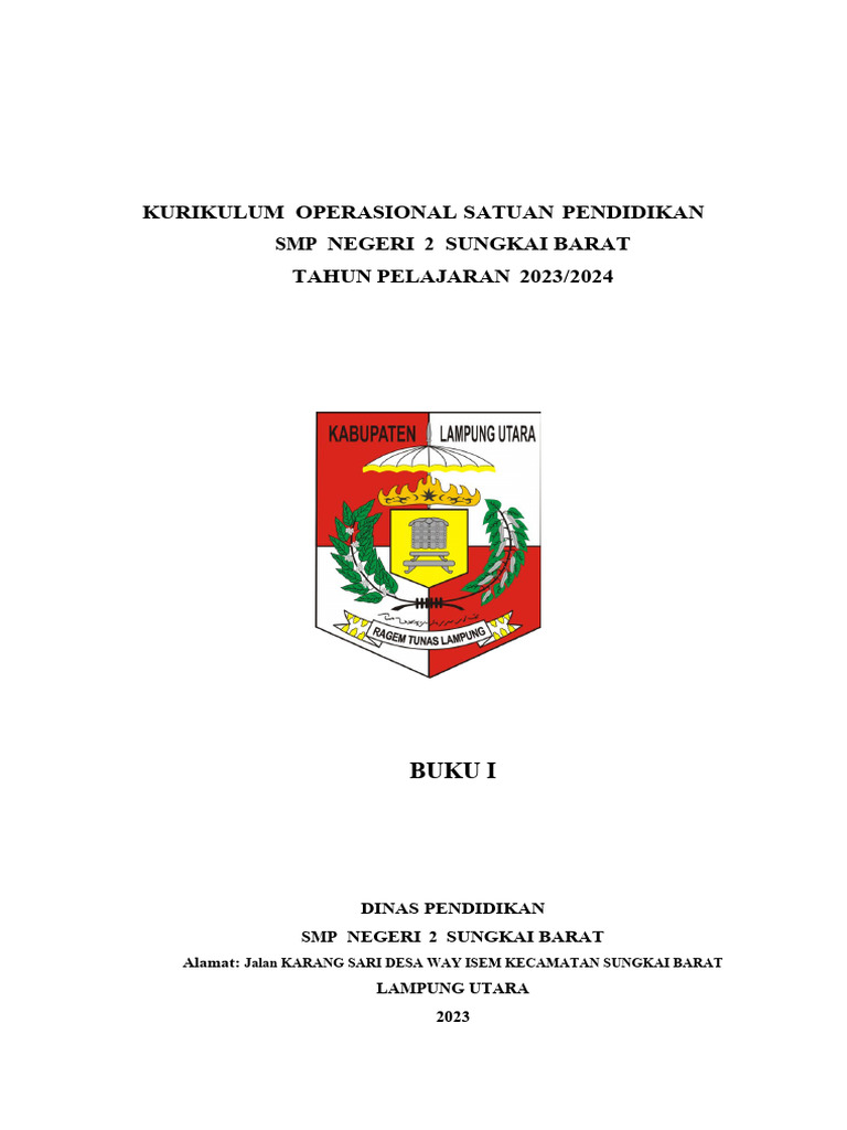 Kurikulum Operasional Satuan Pendidikan | PDF