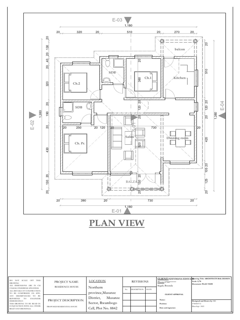 Plan View | PDF | Technical Drawing