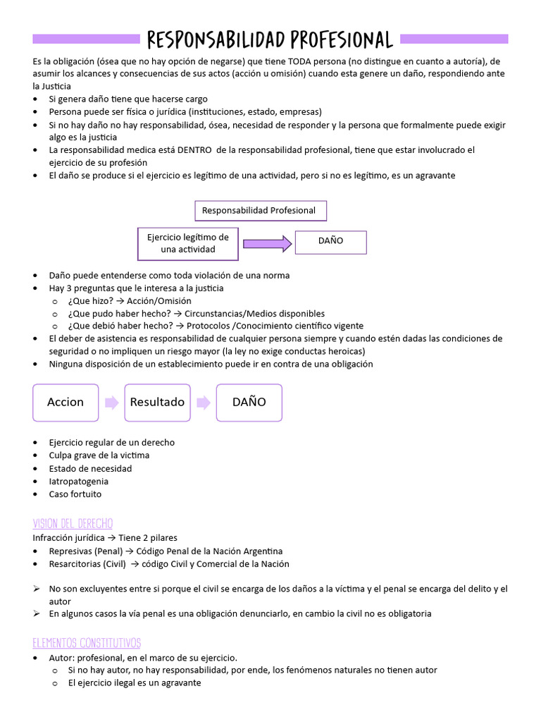 Responsabilidad Profesional | PDF