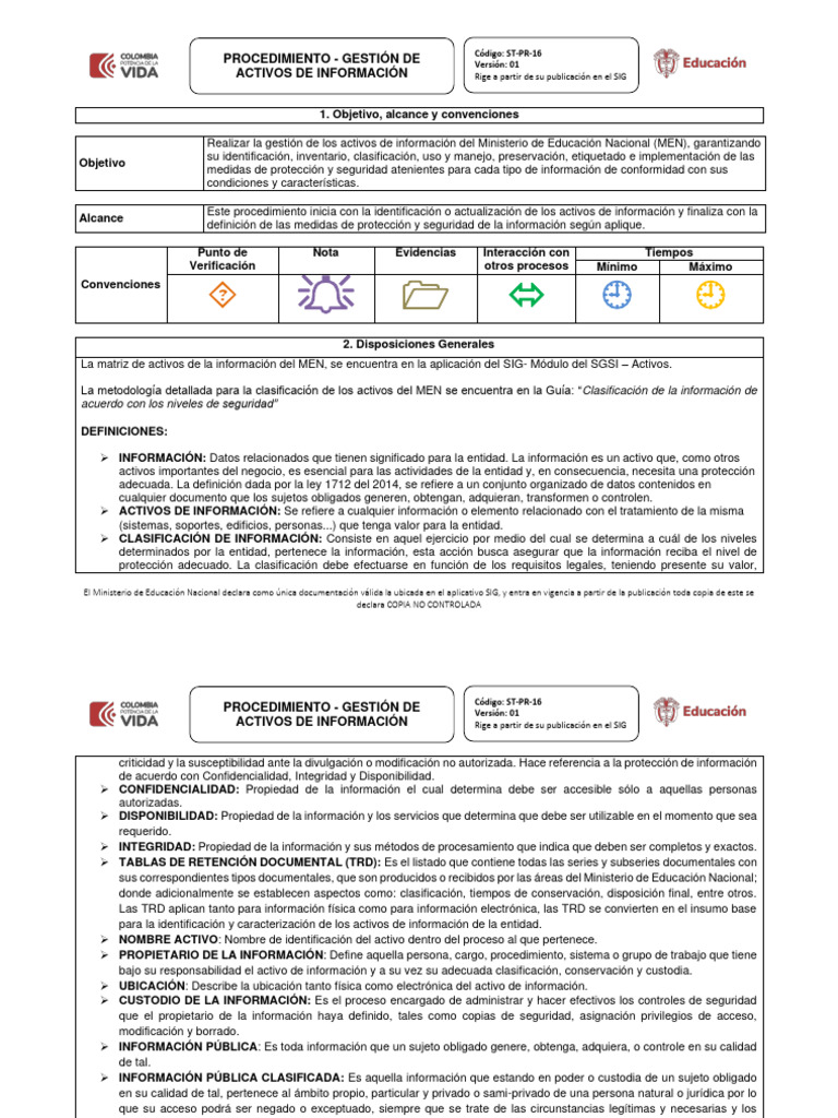 ST-PR-16 Copia Controlada | PDF | La seguridad informática | Seguridad