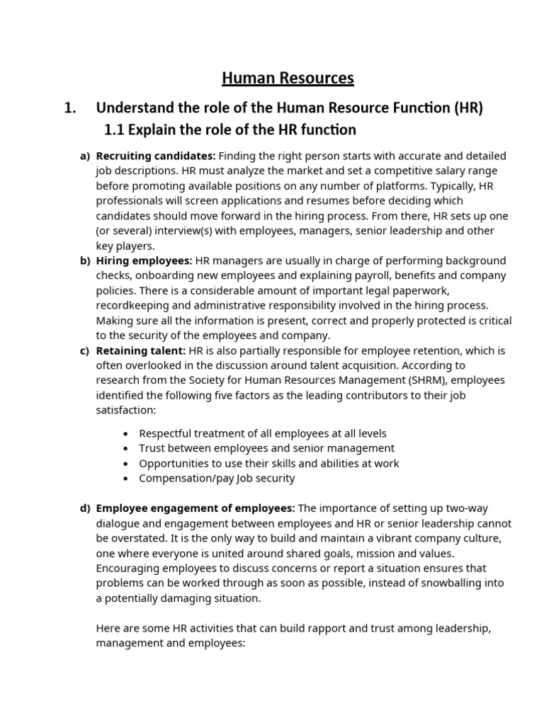 Human Resources | PDF | Human Resources | Human Resource Management