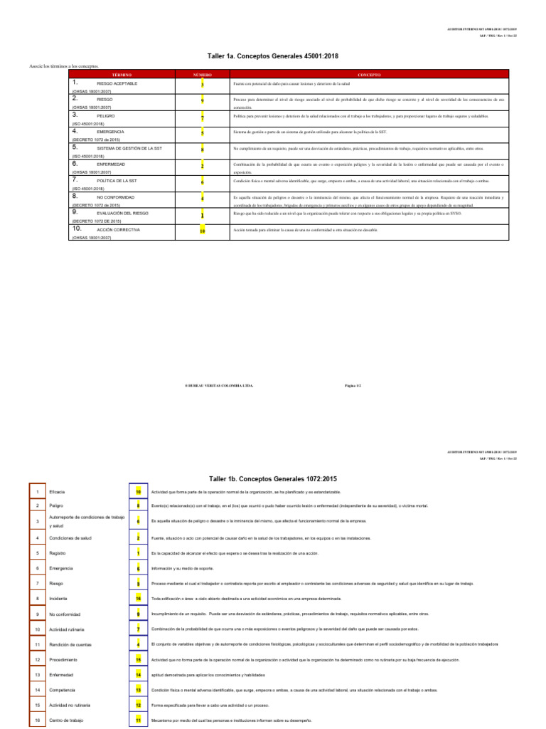 Conceptos Generales SST | PDF | Riesgo