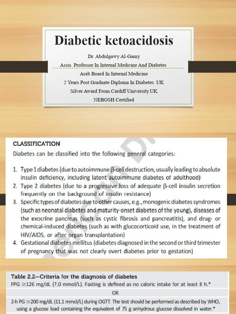 DKA for Nursing | PDF | Clinical Medicine | Medical Specialties