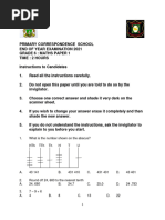 MATHS PAPER 1 GRADE 4 Final | PDF