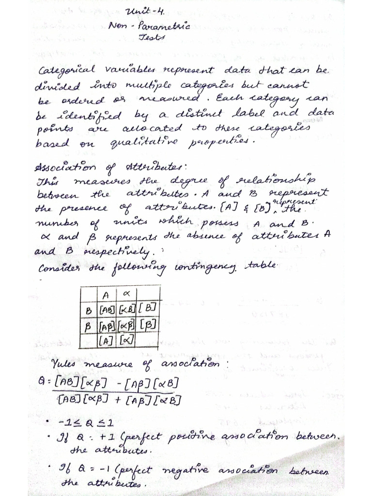 Statistics Unit 4 | PDF