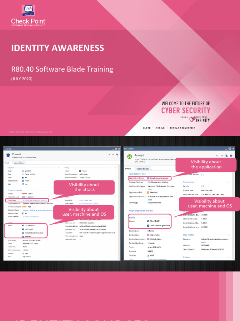 05 Identity Awareness 2020 | PDF | Active Directory | Port (Computer ...