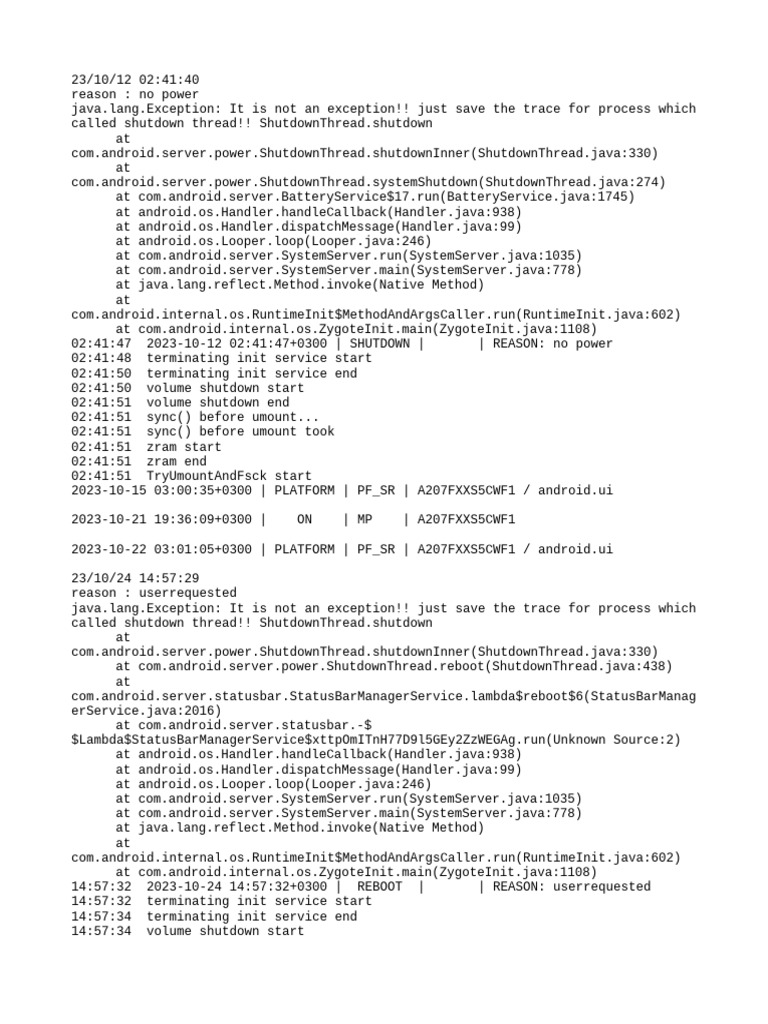Power Off Reset Reason Backup Pdf 