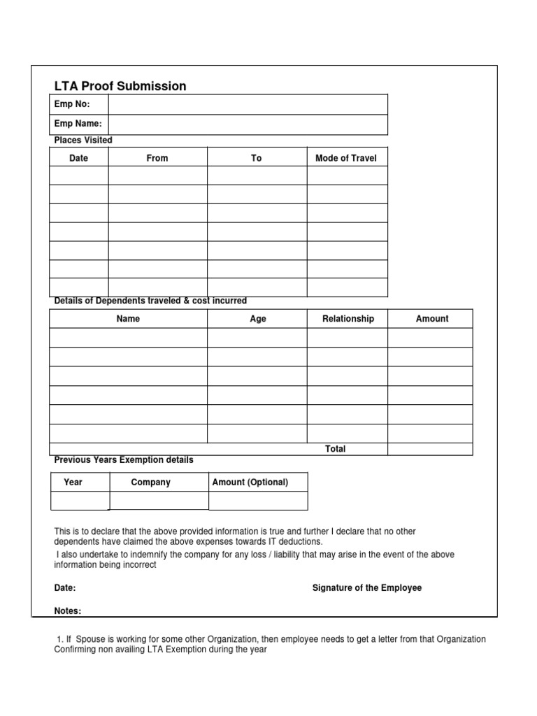 11) LTA Claim Form | PDF