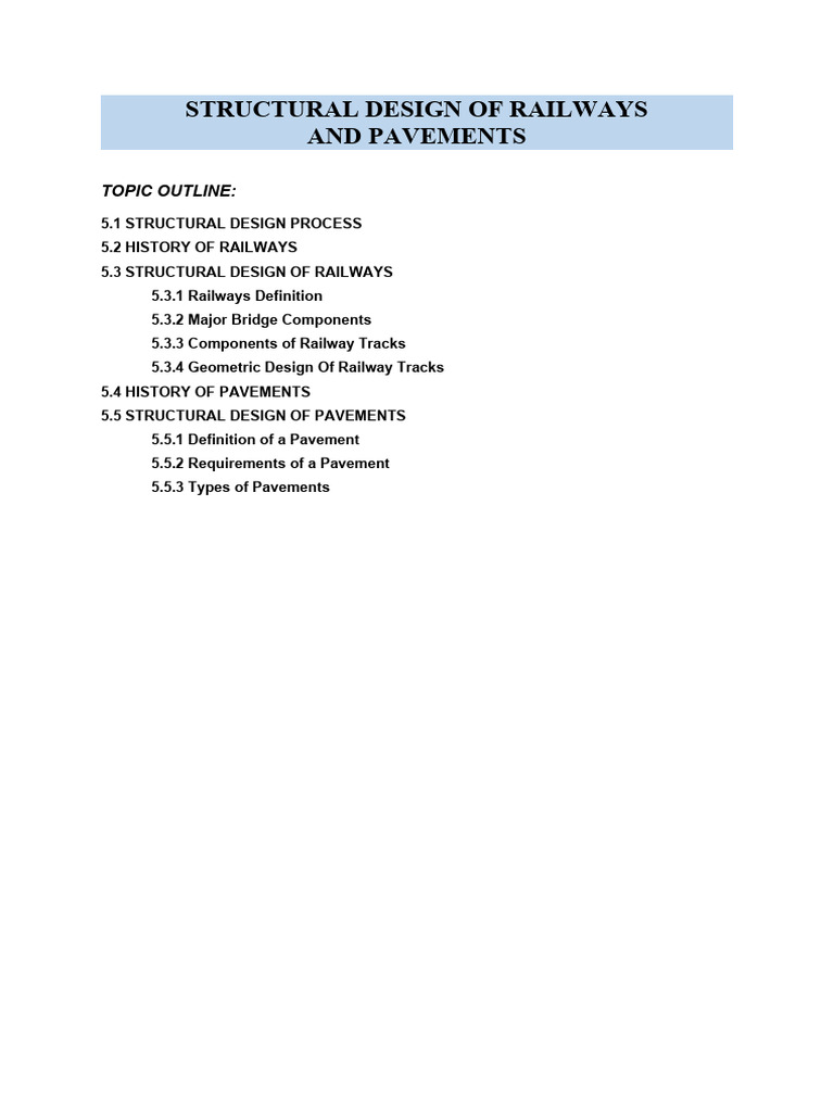 Structural Design of Railways and Pavements | PDF | Technology ...