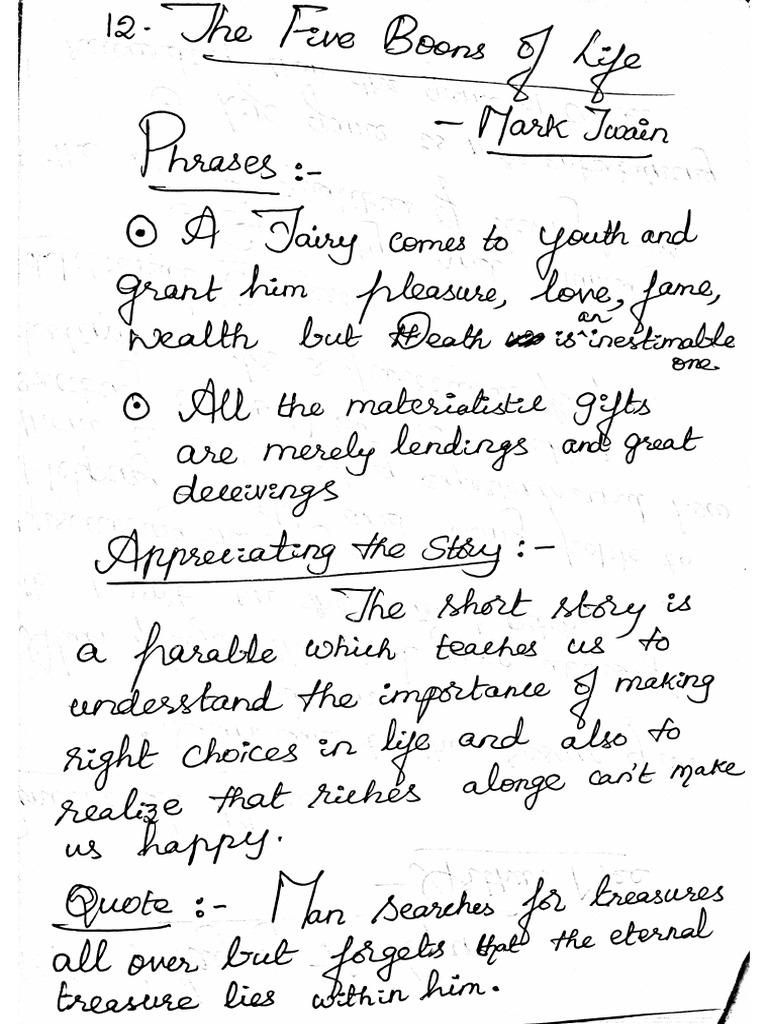 Short Stories Phrases and Appreciation | PDF