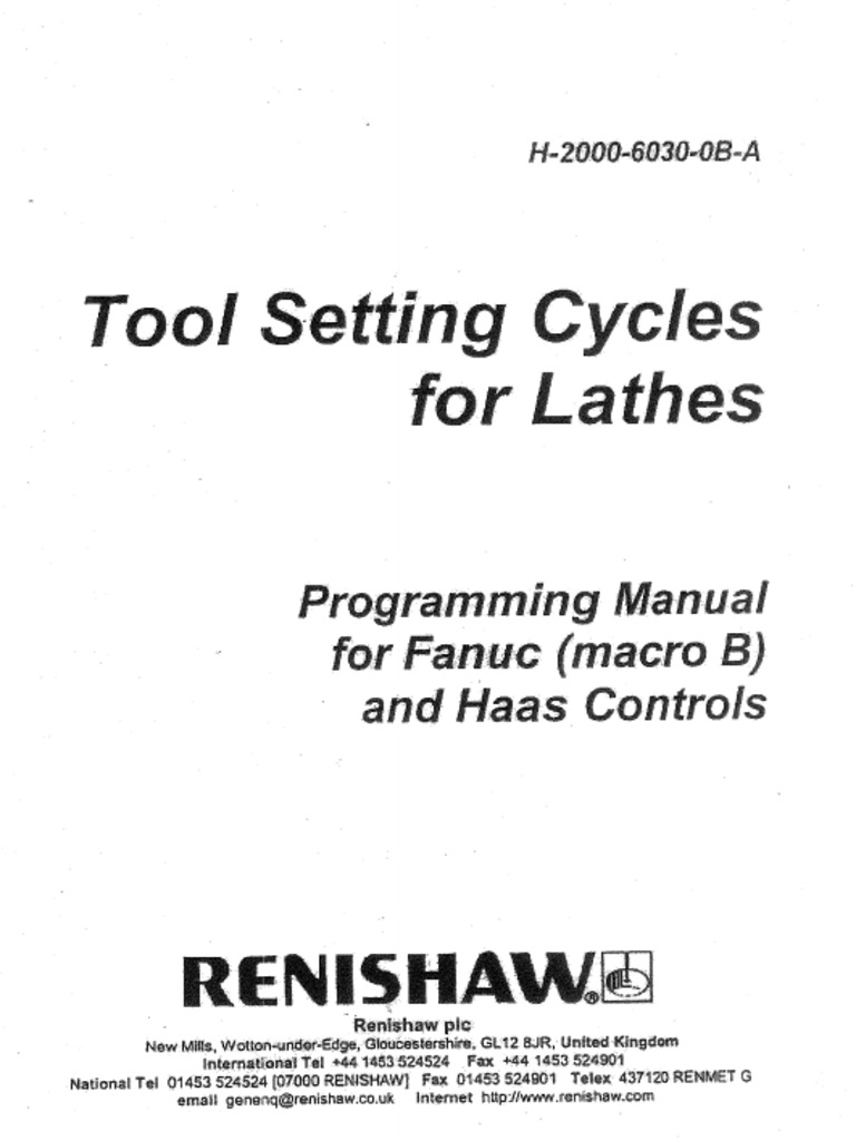 Tool Setting | PDF